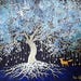 Frost Tree, Mystical Tree Print, Winter Fox, Blue Tree, Sparkling Tree ...