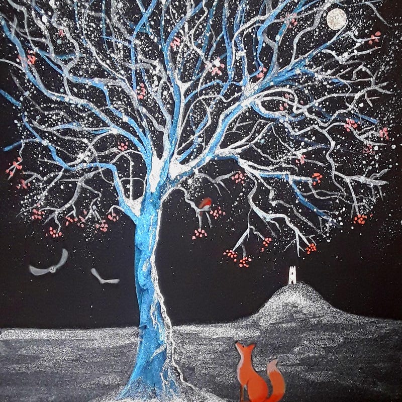 Rowan Tree in Winter - Etsy