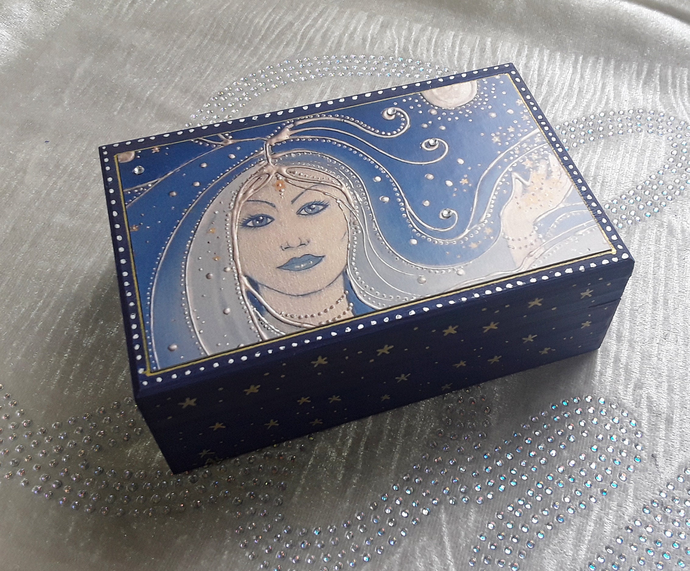 Goddess Trinket Box - Goddess Jewellery Box - Wooden Trinket box ...