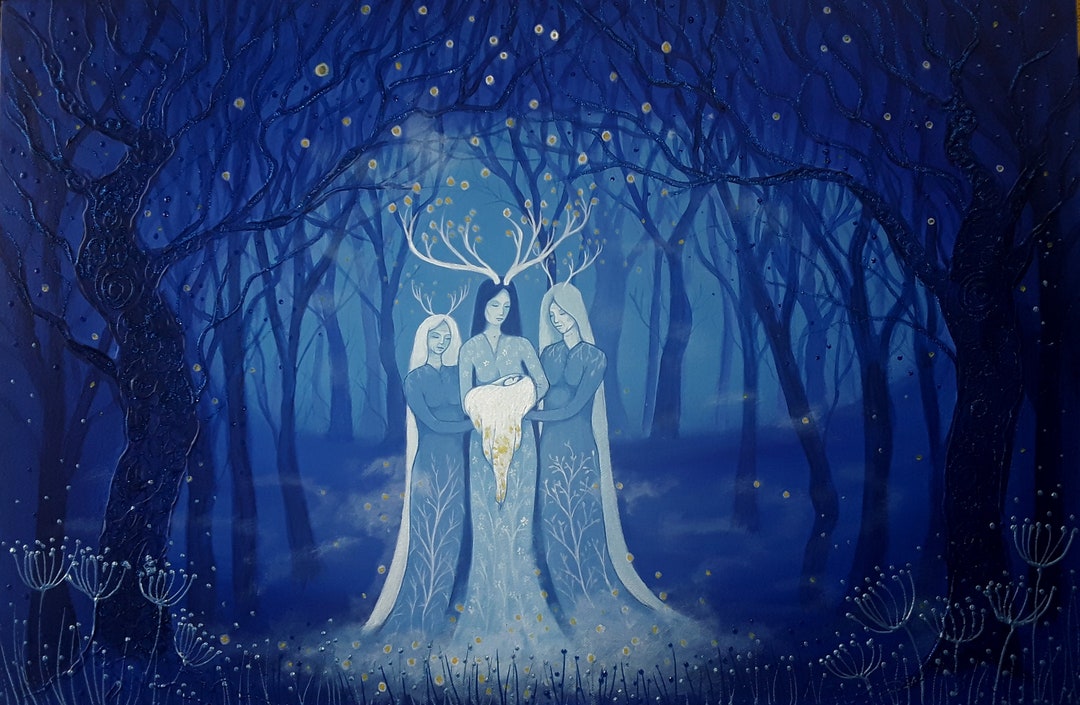 Goddess Art - Mother Goddess - Three Ages of Woman - Mystical Mother ...