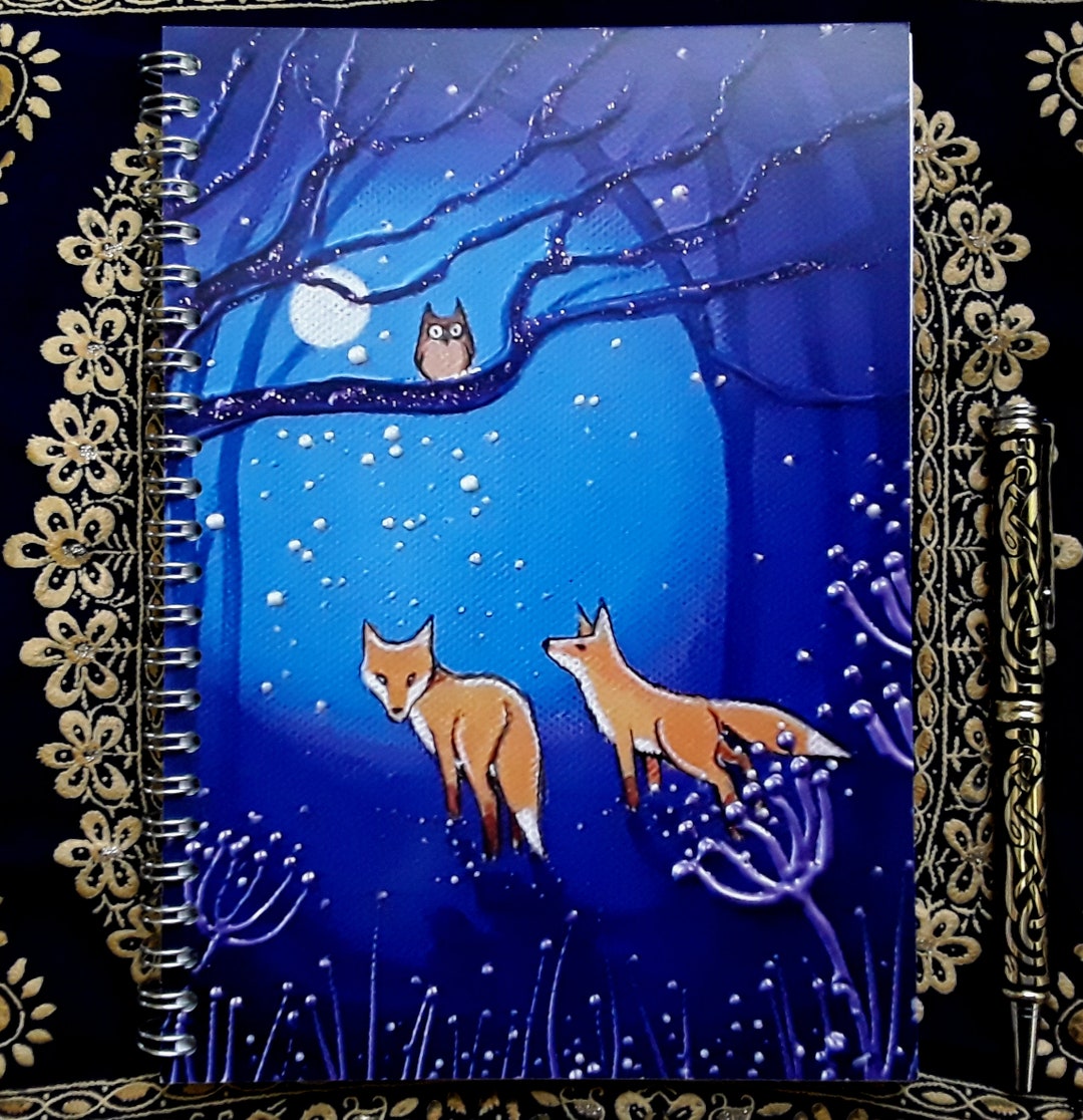 Fox Notebook - Fox Journal - A5/C5 Notebook - Fox Lovers Gift - Spiral ...