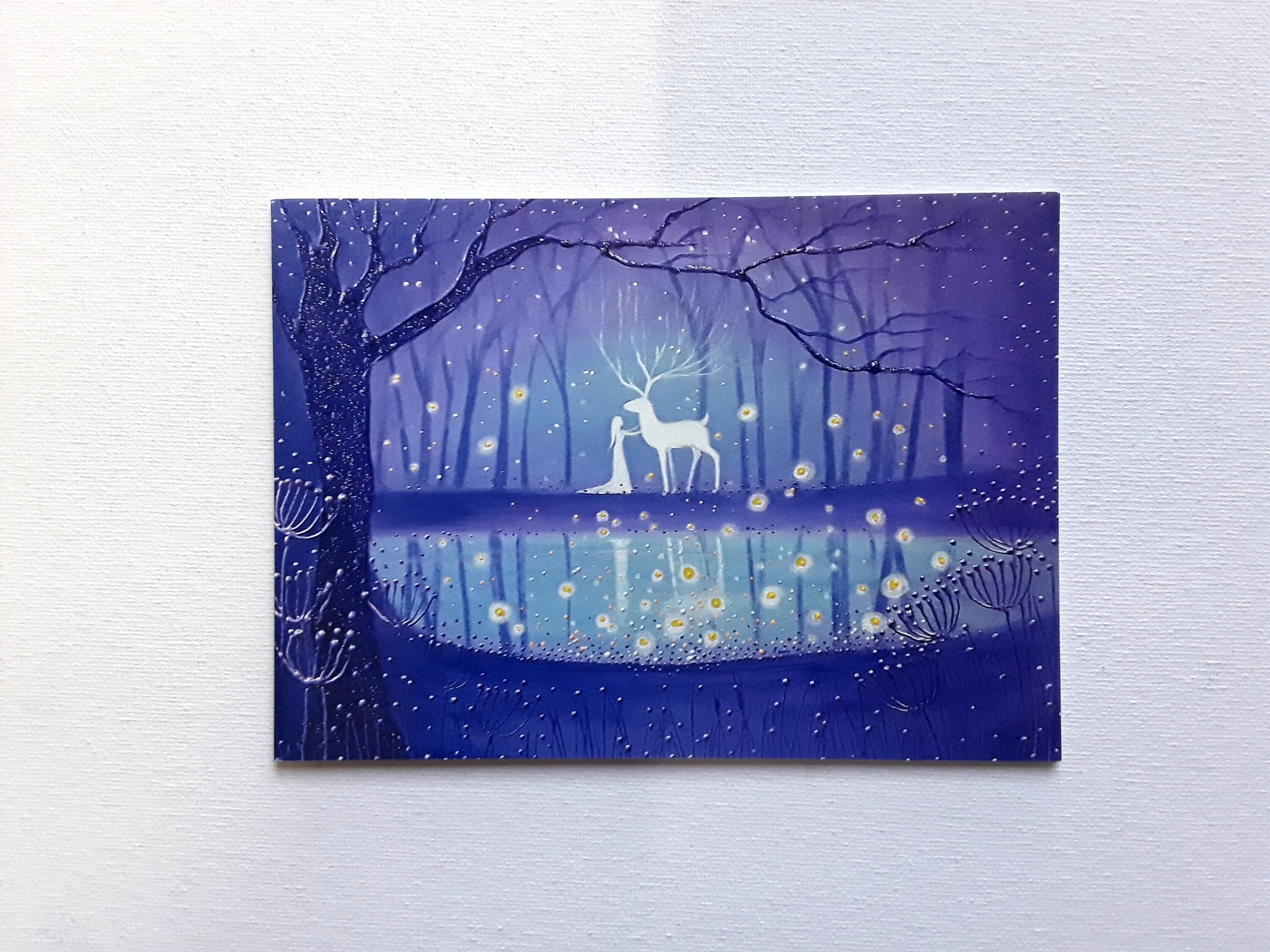 The Magic Pool - art card - greeting card - stag card