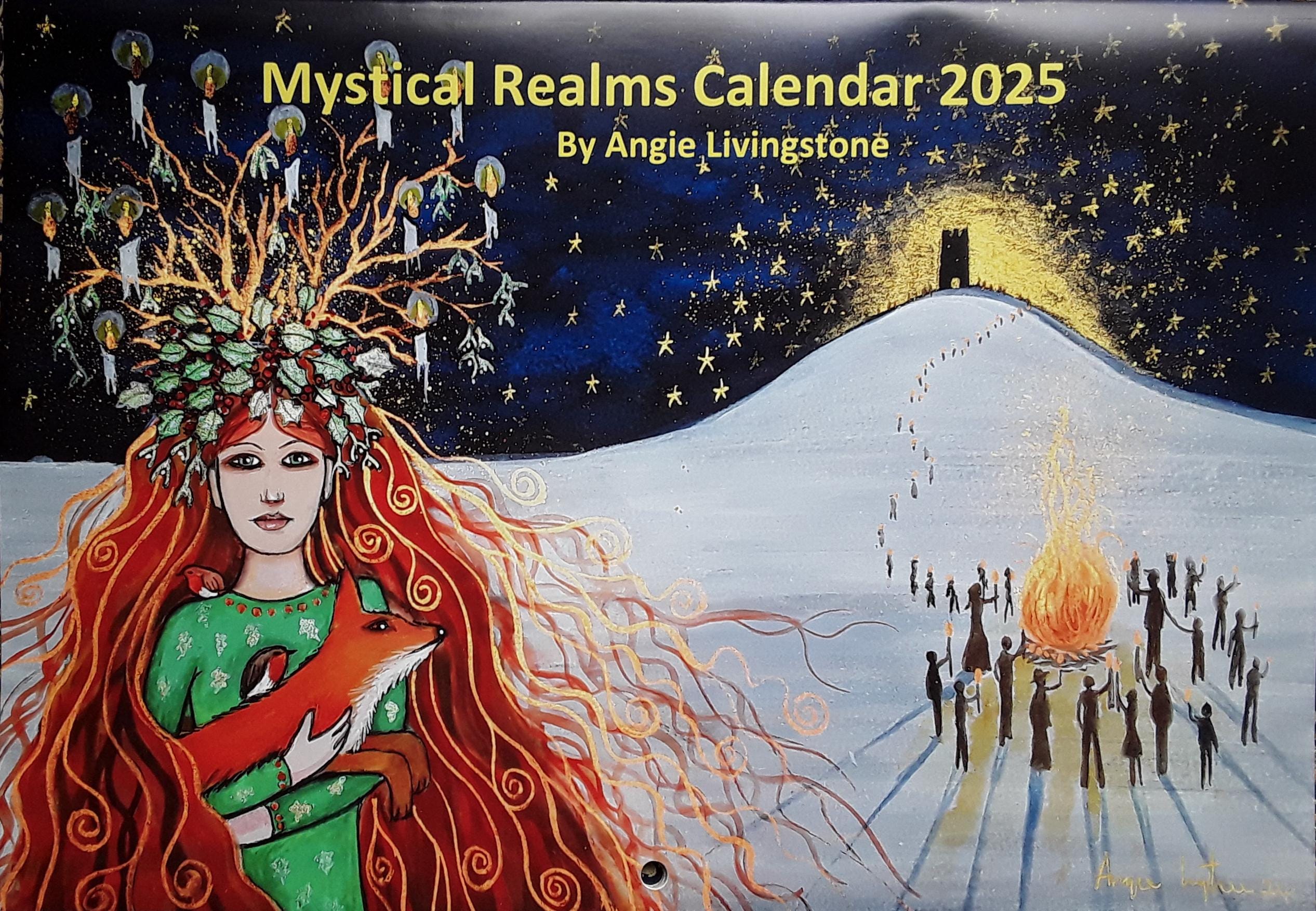 2025 Calendar, A4 Wall Calendar, Angie Livingstone Calendar, Moon Phase ...
