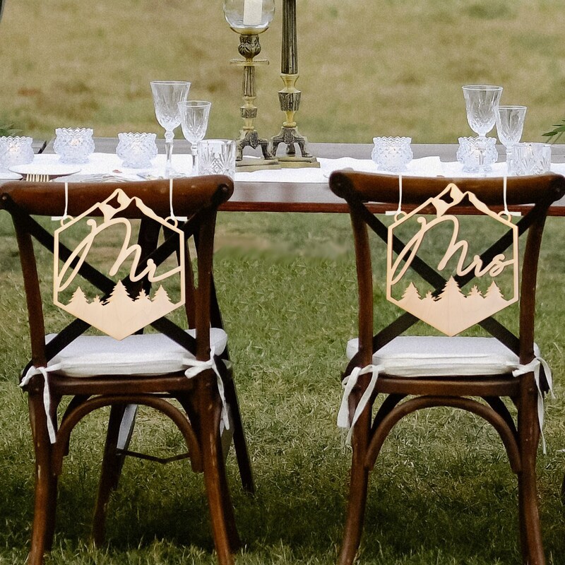Wedding Chair Signs - Etsy