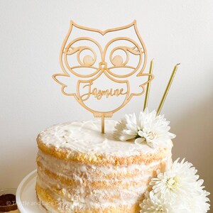 Owl Cake Topper - Etsy