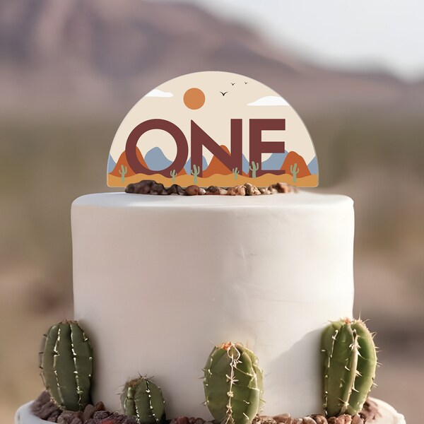 Cactus Cake Topper - Etsy