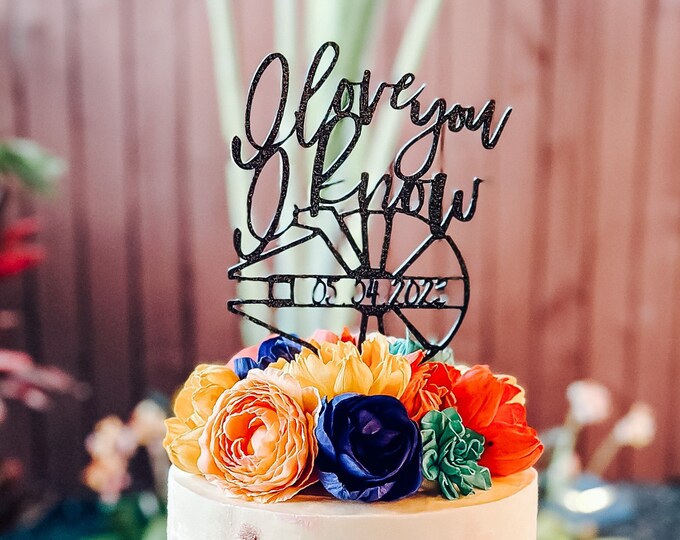 I Love You I Know Cake Topper, Wedding Cake Topper, Wedding Decorations ...