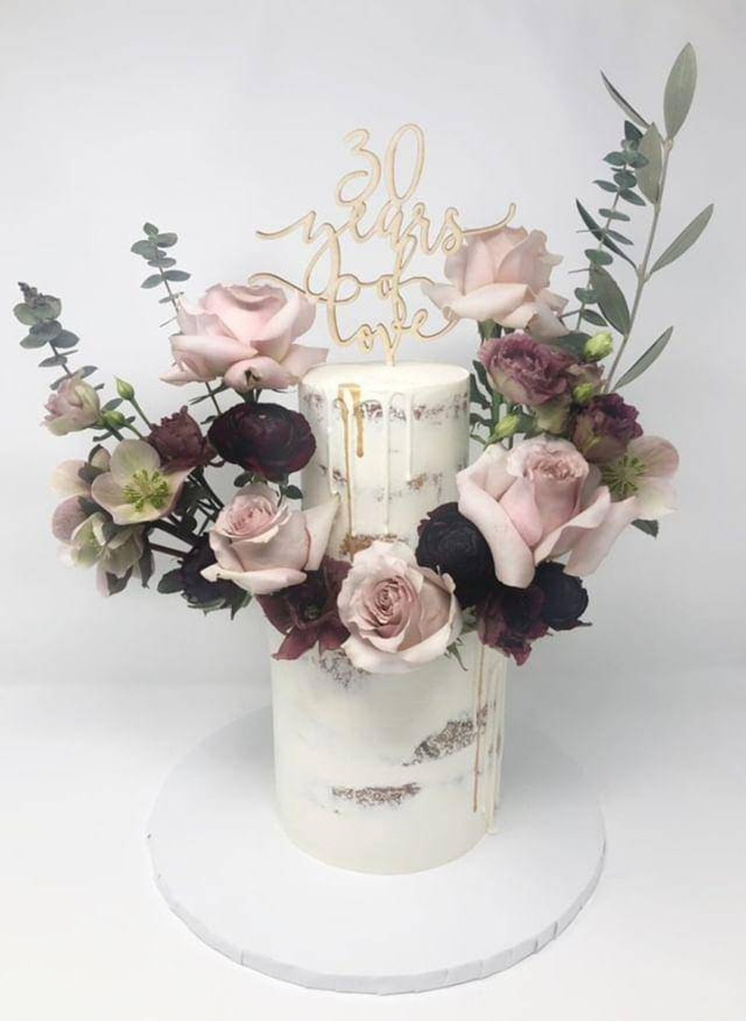 30th Anniversary Cake Topper, 30 Years of Love, 30th Wedding ...