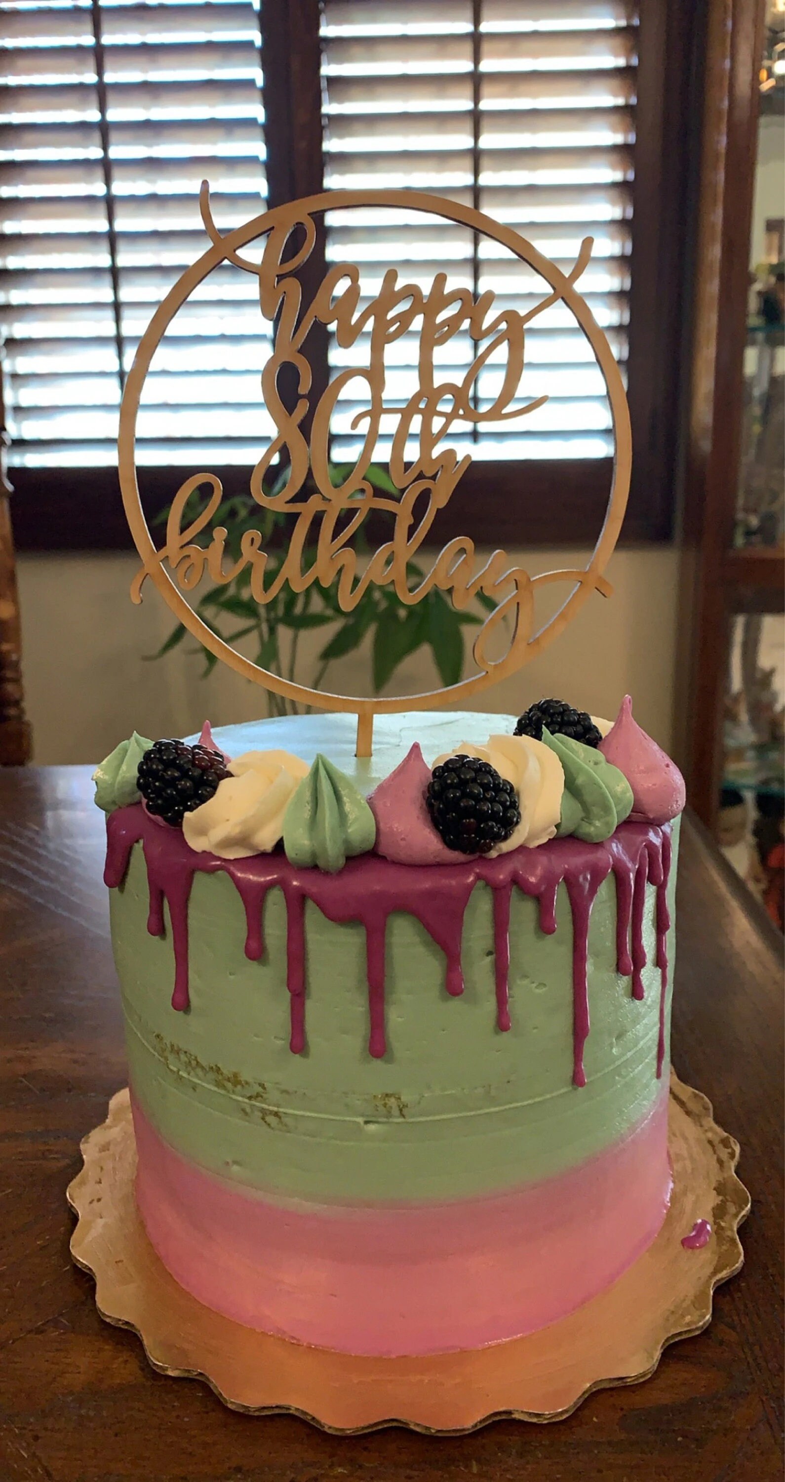 Happy 80th Birthday Cake Topper 80th Birthday Decorations | Etsy