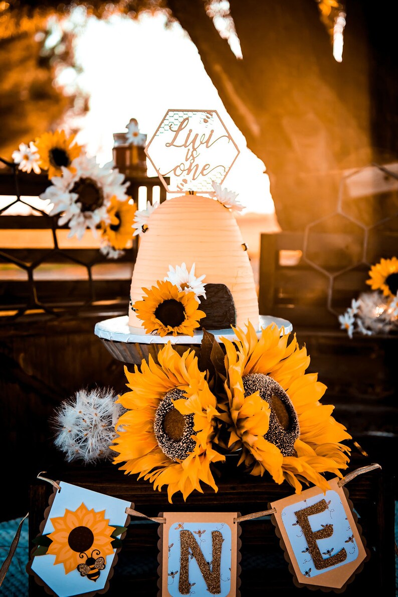 Bee Custom Cake Topper Bumble Bee Birthday Cake Topper Bee - Etsy