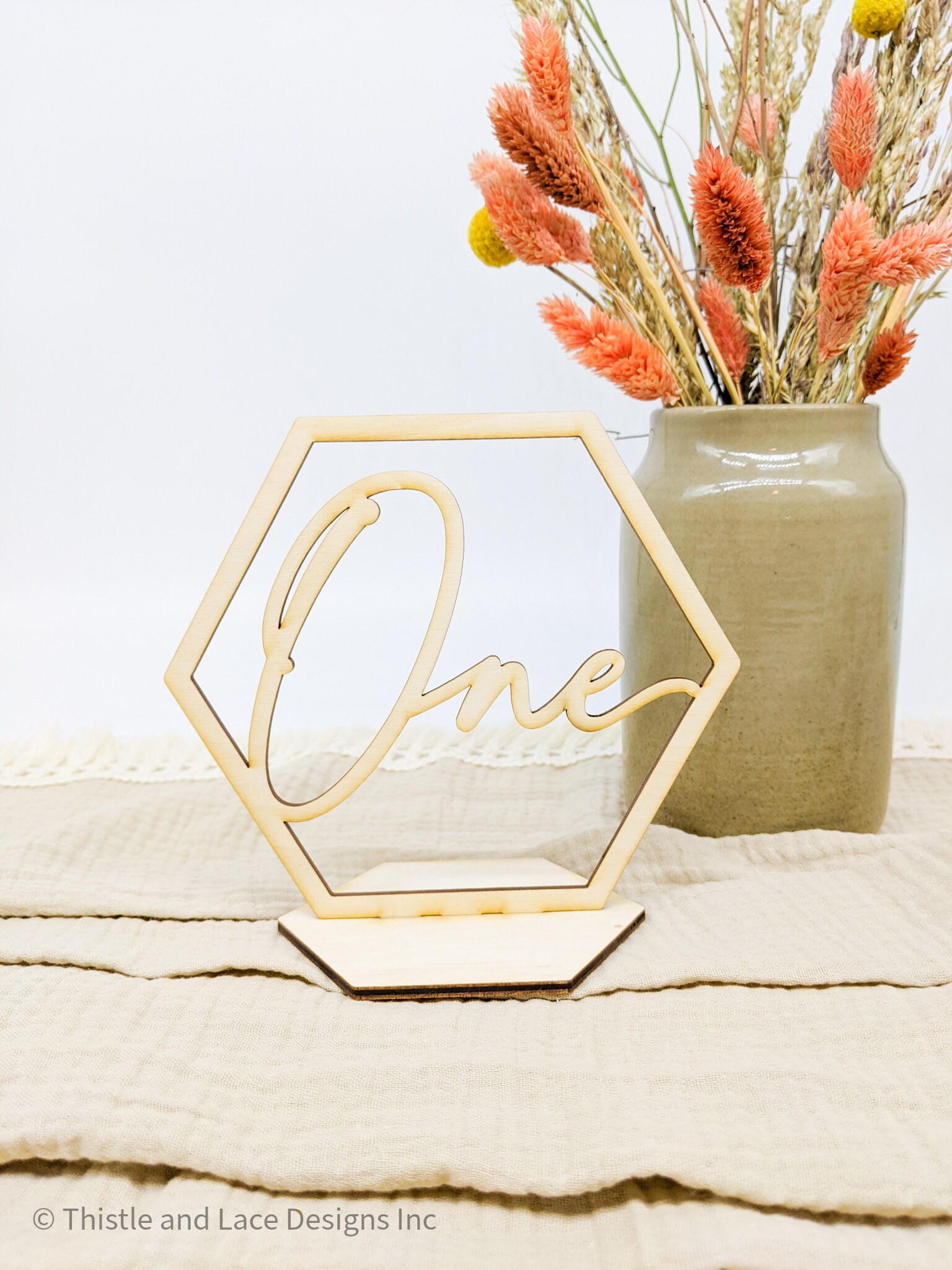 Hexagon Table Numbers Rustic Table Numbers Wedding Table | Etsy