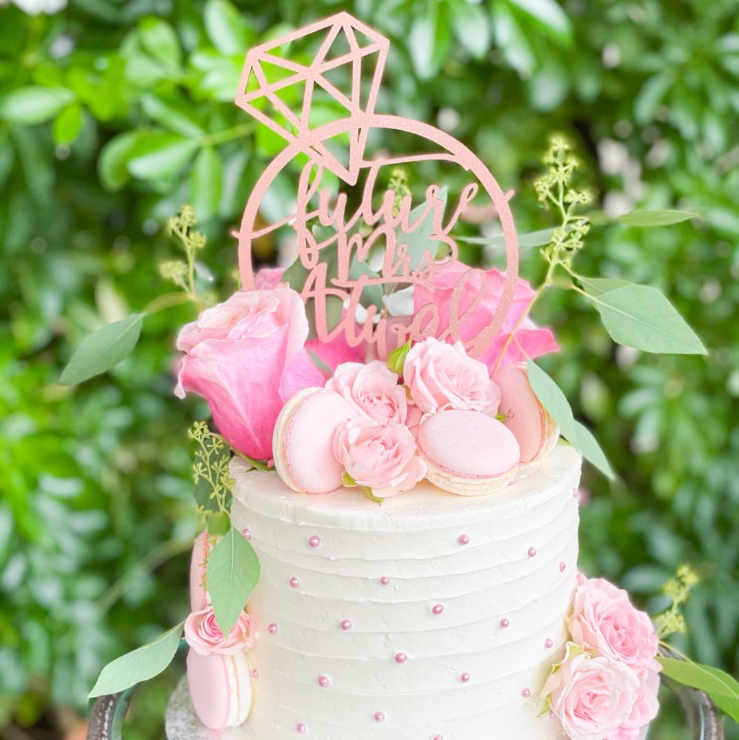 Future Mrs Cake Topper Bridal Shower Cake Topper Rustic - Etsy