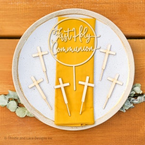 First Holy Communion Cake Topper First Communion Cake Topper - Etsy