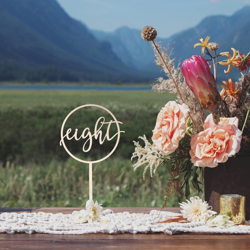 Circle Table Numbers - Etsy