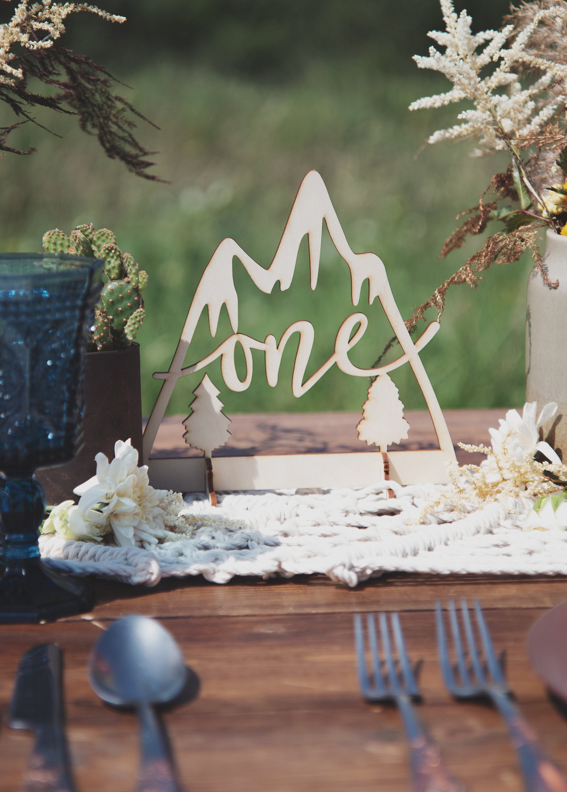 Mountain table numbers Wooden table numbers Rustic wedding | Etsy