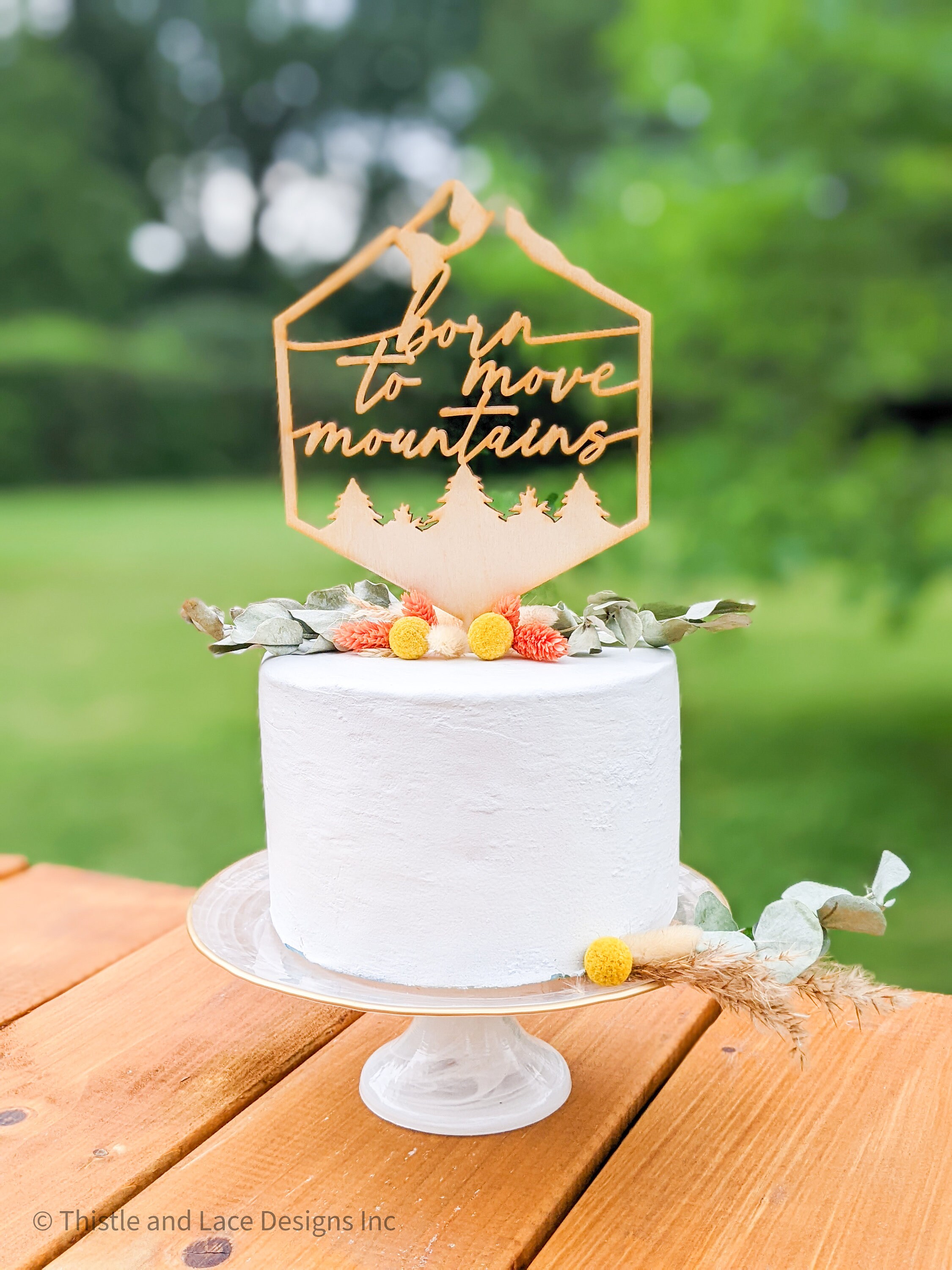 Born to Move Mountains Cake Topper Woodland Baby Shower Cake - Etsy