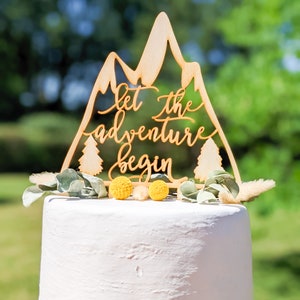 Let the Adventure Begin Cake Topper Woodland Baby Shower Cake - Etsy