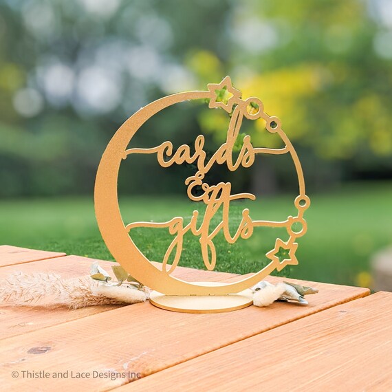 Celestial Cards and Gifts Table Sign Wedding Table Sign - Etsy