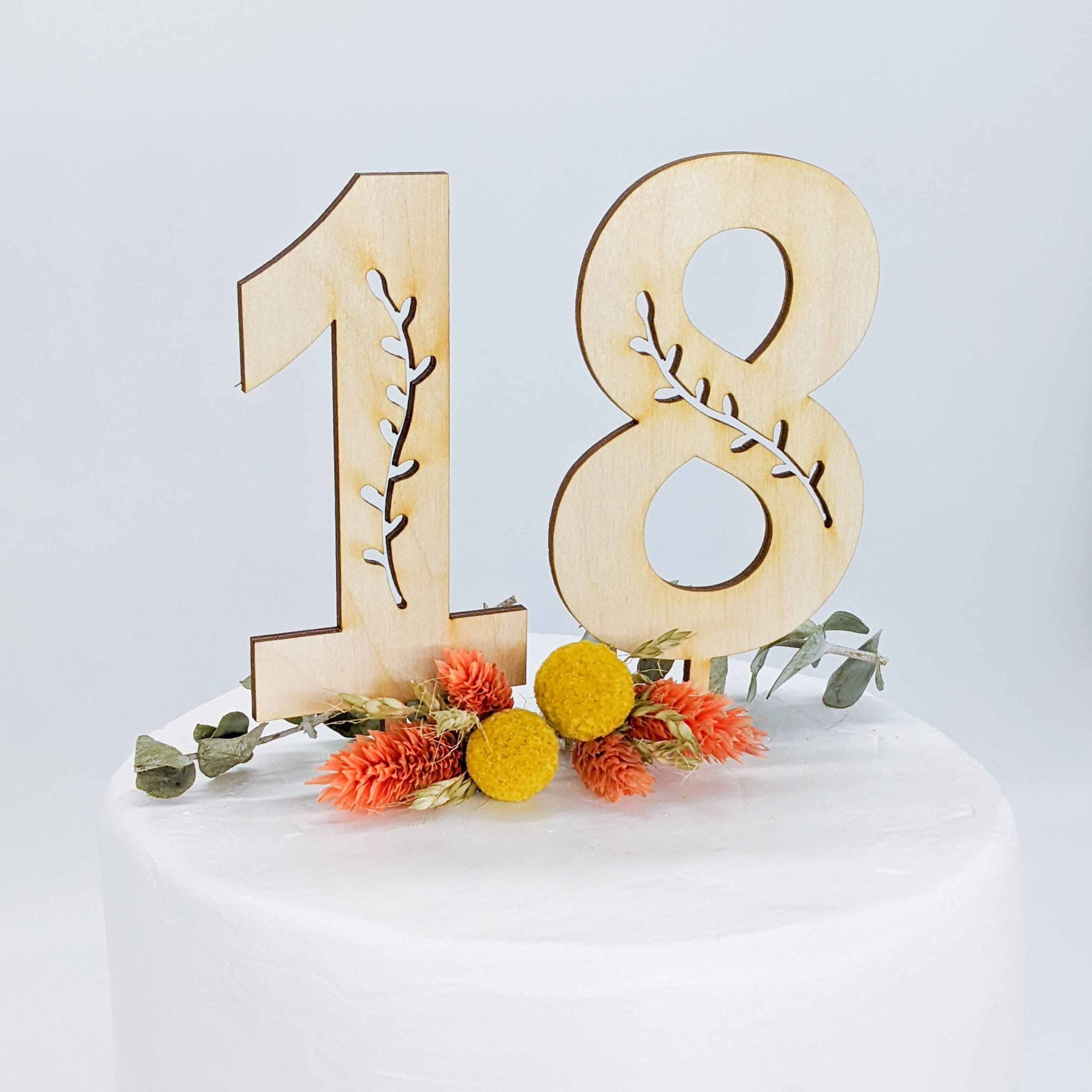 18th Birthday Cake Topper Age Cake Topper 18th Cake Topper | Etsy