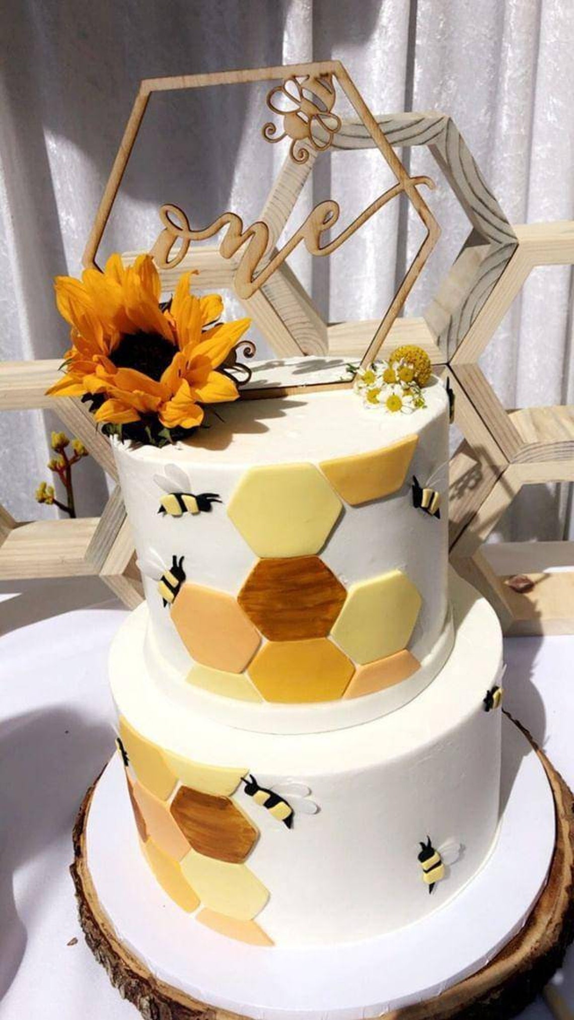 Bee Custom Cake Topper Bumble Bee Birthday Cake Topper Bee | Etsy