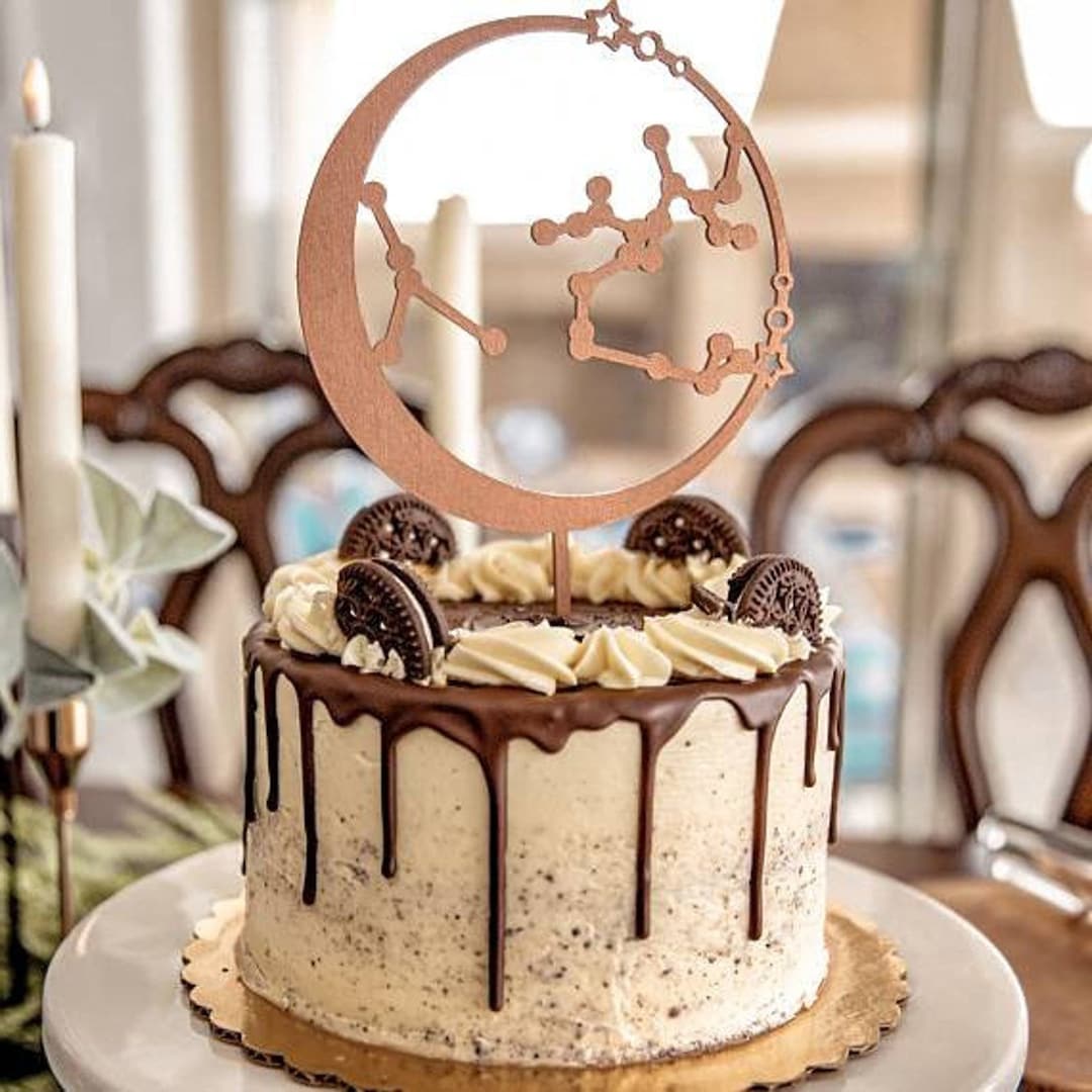 Constellation Wedding Cake Topper, Celestial Wedding Cake Topper, Space ...