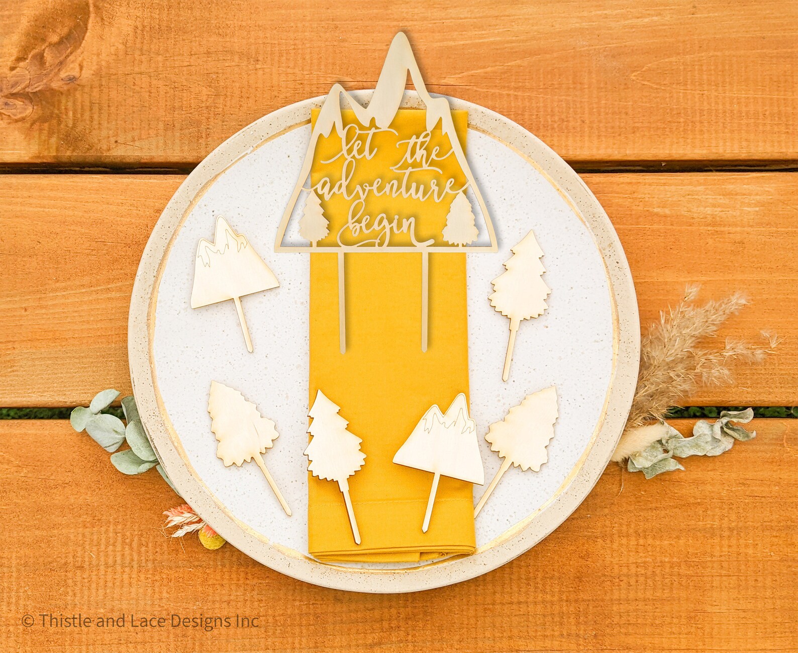 Let the Adventure Begin Cake Topper Woodland Baby Shower Cake - Etsy