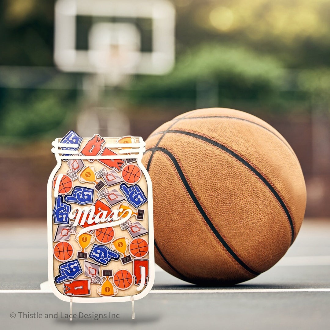 Basketball Themed Reward Jar Tokens, Personalized Reward Jars, Magnetic ...