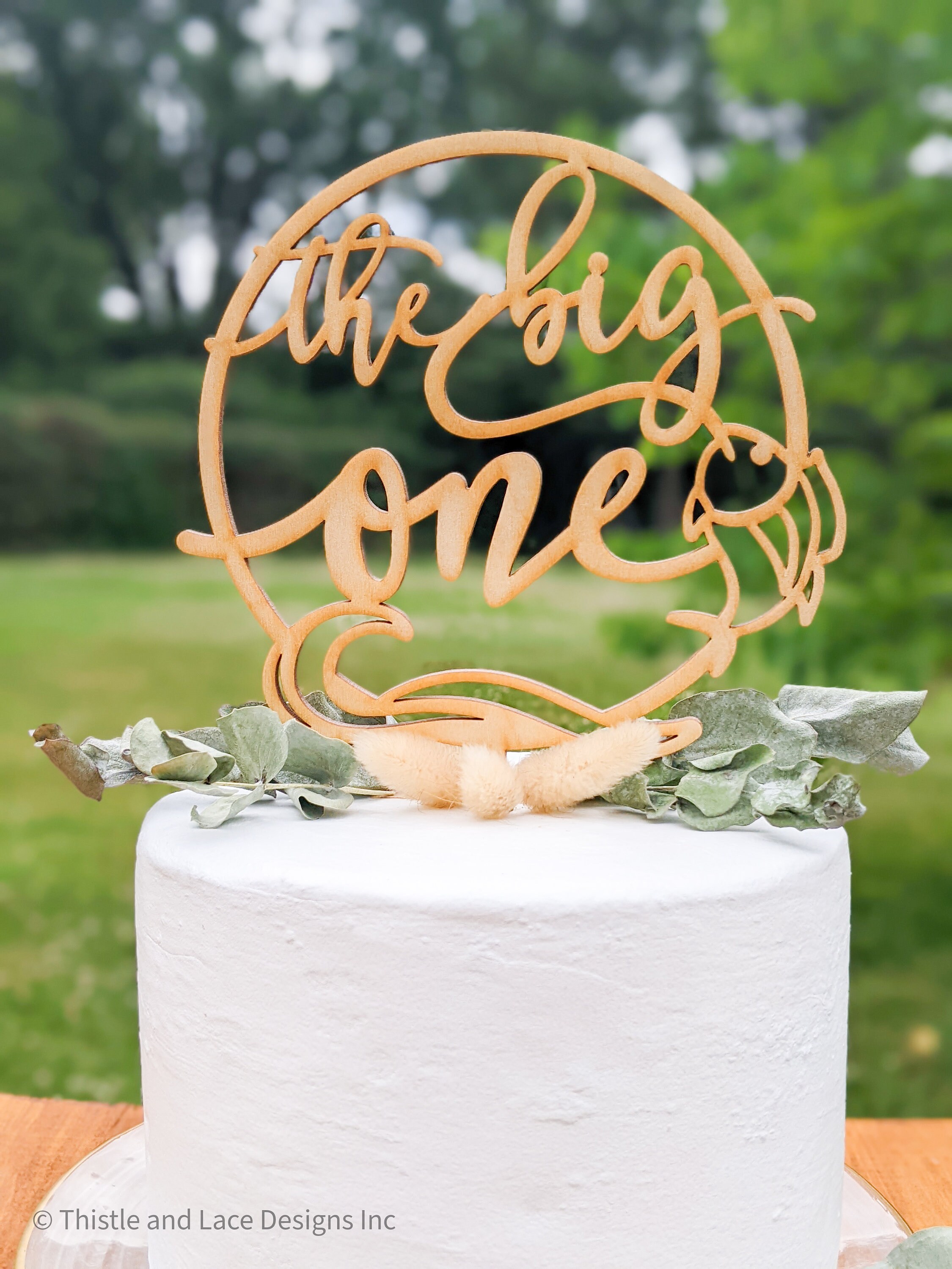 The Big One Cake Topper Fishing Cake Topper Baby's First - Etsy