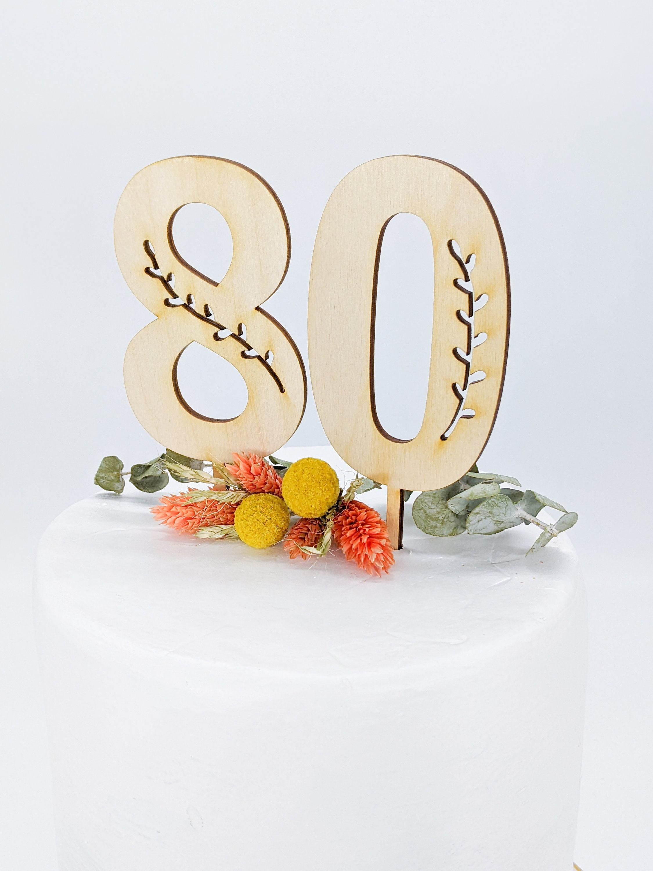 Custom Birthday Cake Topper 80th Birthday Cake Topper 80th | Etsy