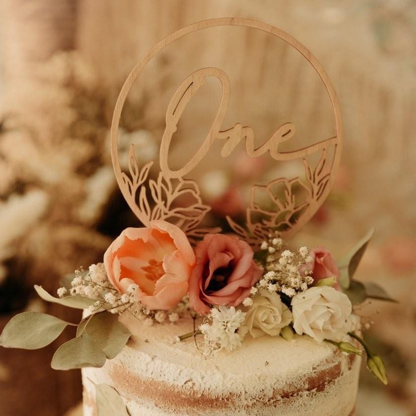 Paper & Party Supplies Party Décor Cake Toppers & Picks floral cake ...