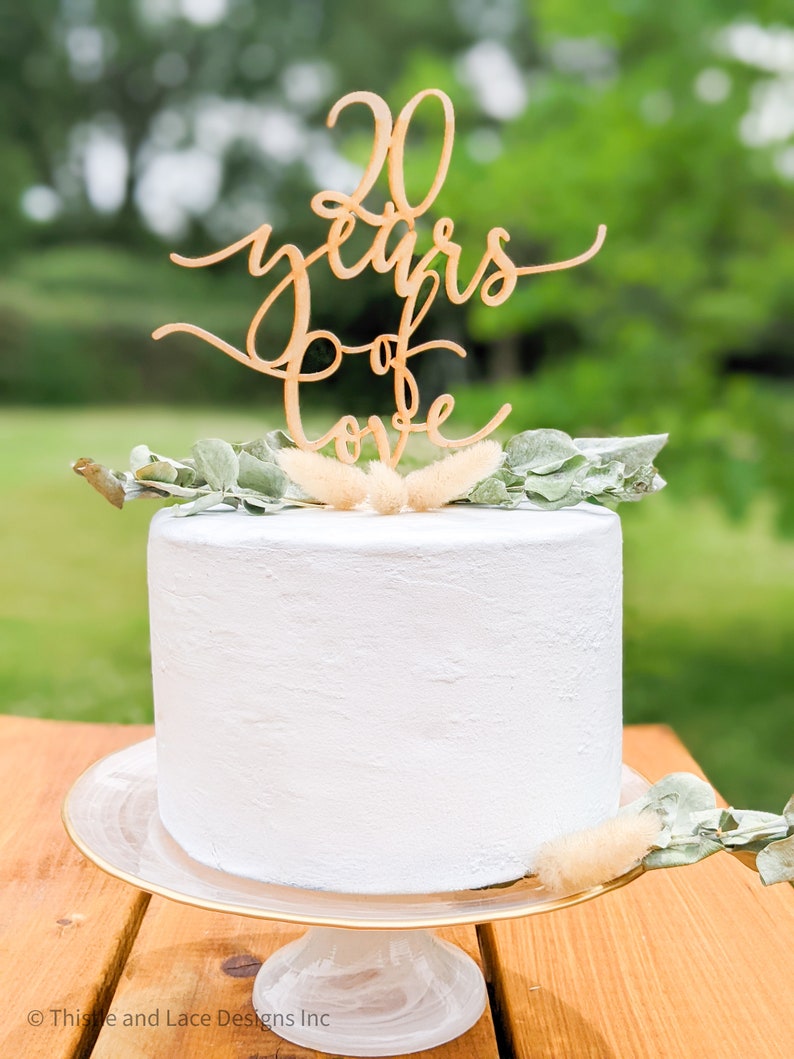 30th Anniversary Cake Topper 30 Years of Love 30th Wedding - Etsy