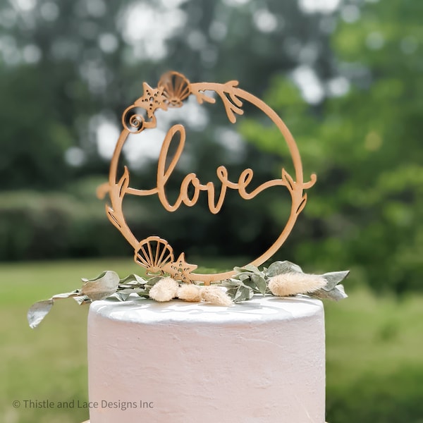 Love Cake Topper - Etsy