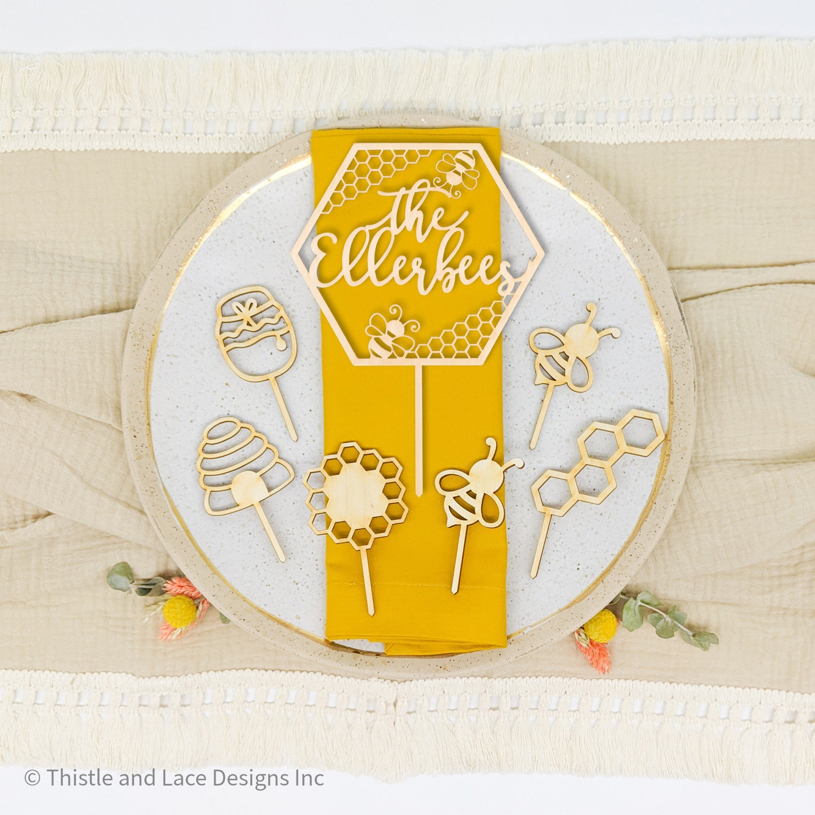 Bee Wedding Cake Topper Custom Cake Topper Unique Cake | Etsy