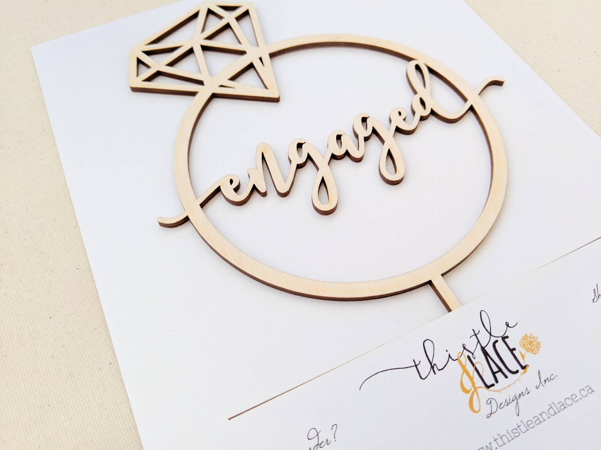 Engaged cake topper Engagement cake topper Engagement party | Etsy