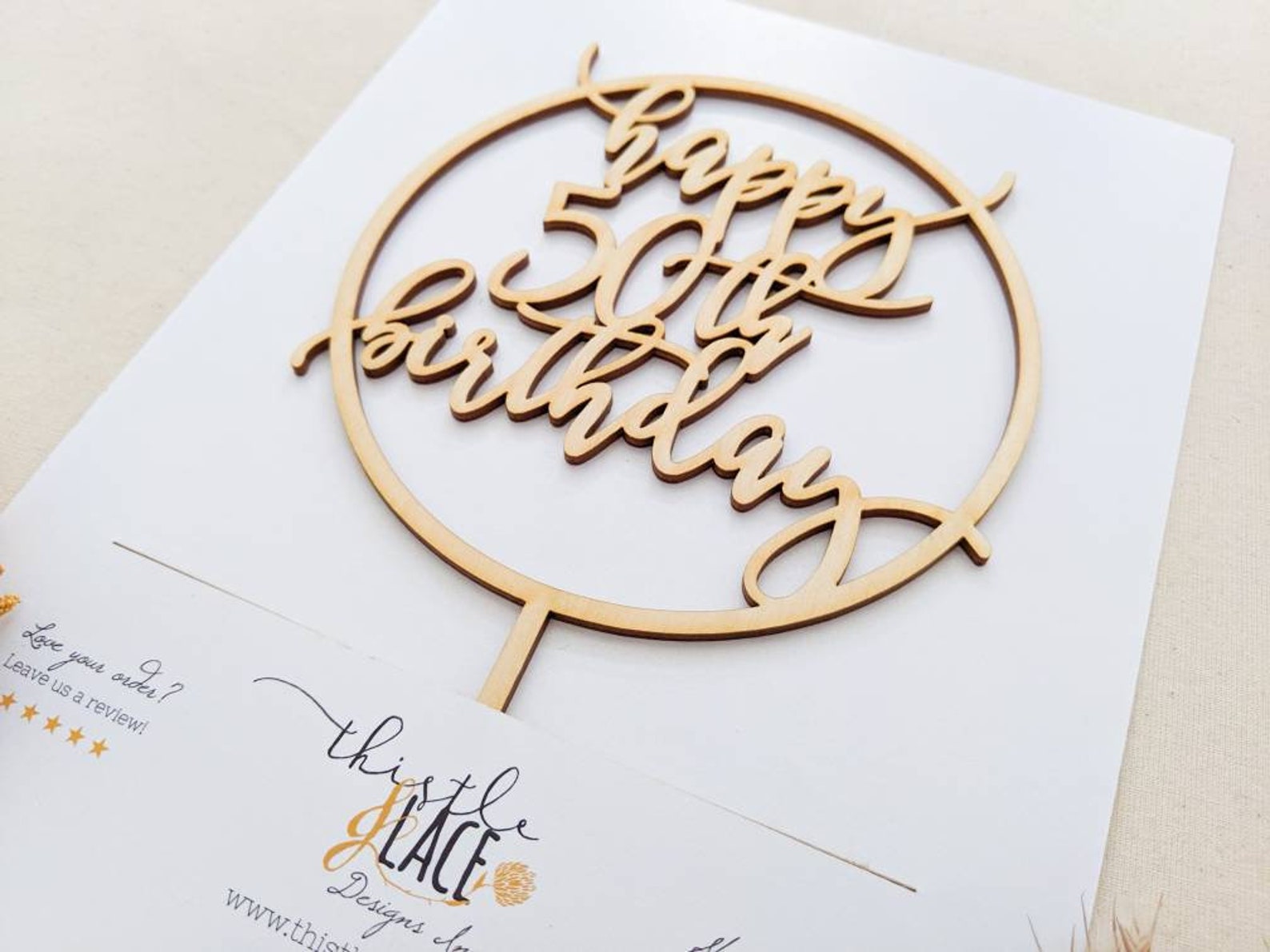 Custom Birthday Cake Topper 50th Birthday Cake Topper 50th | Etsy