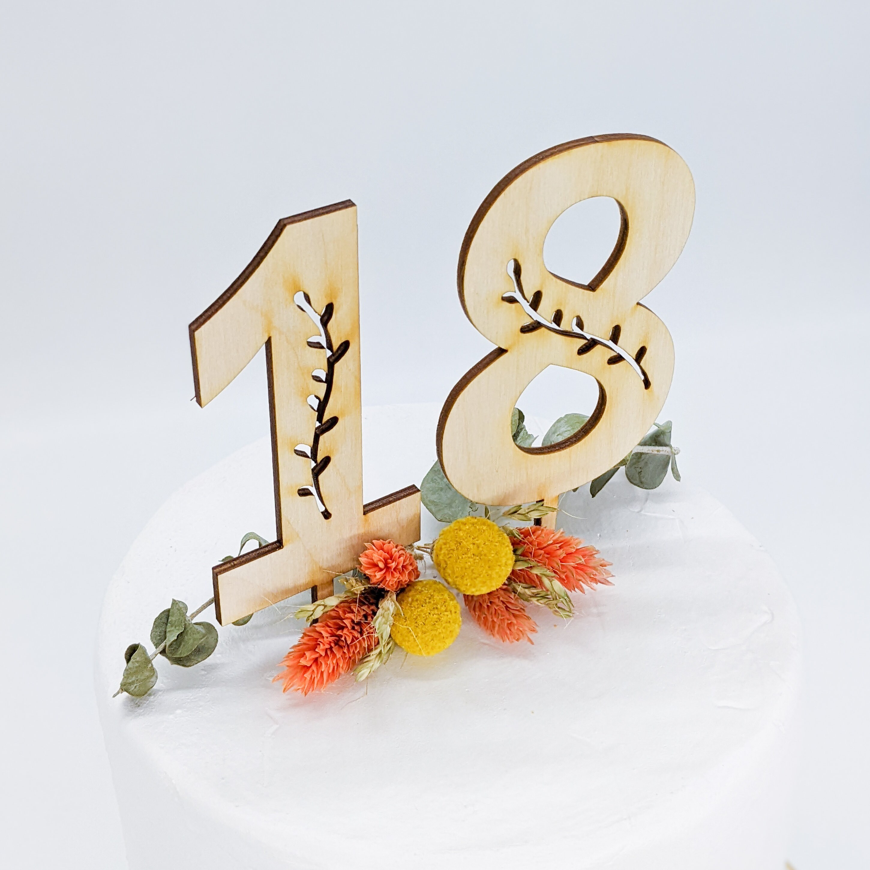 18th Birthday Cake Topper Age Cake Topper 18th Cake Topper | Etsy