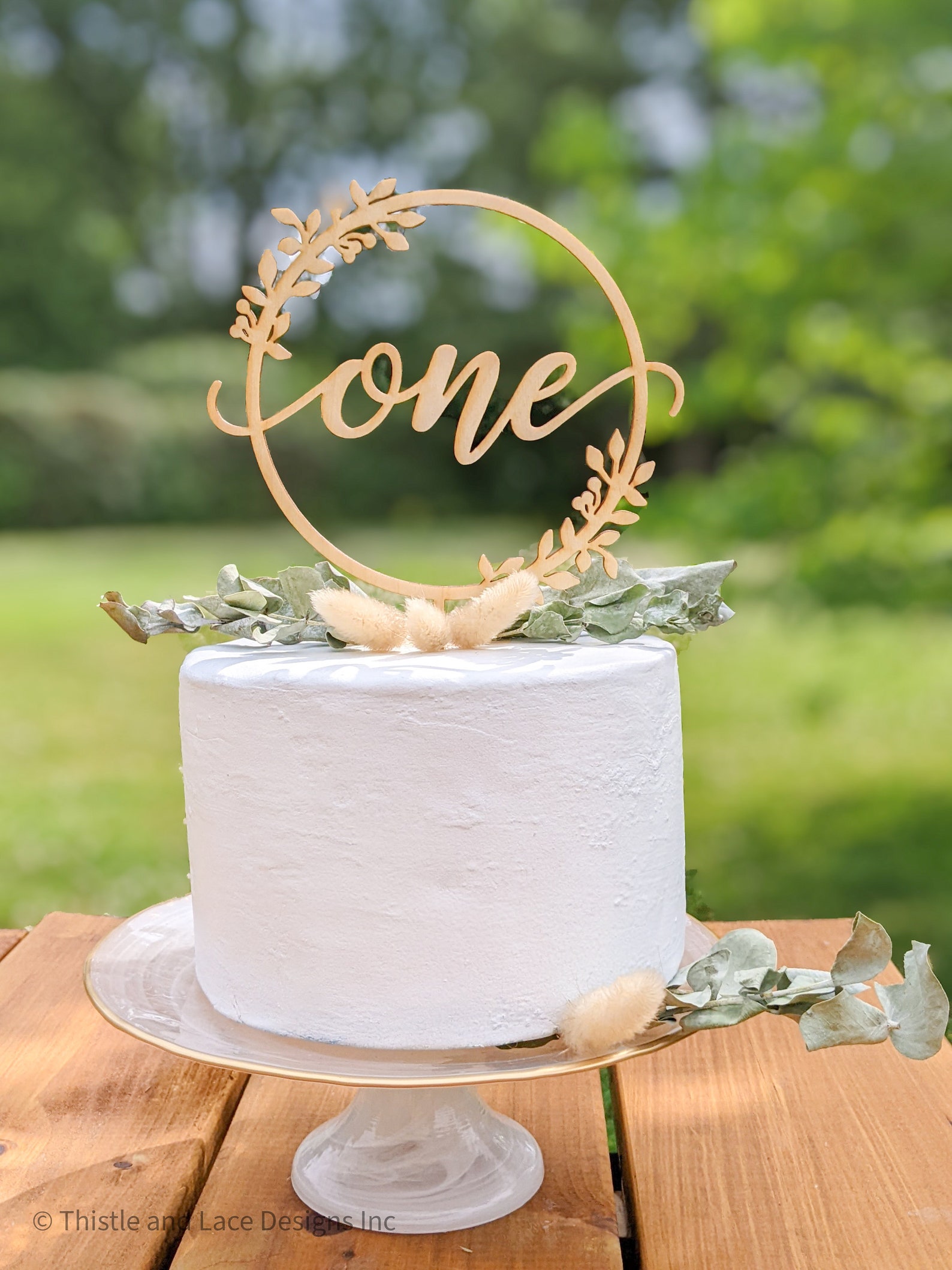 Custom First Birthday Cake Topper One Year Cake Topper First - Etsy