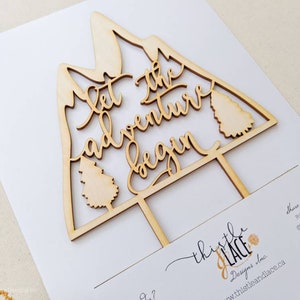 Let the Adventure Begin Cake Topper Woodland Baby Shower Cake - Etsy