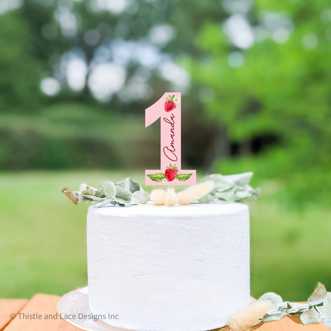 Berry 1st Birthday Cake Topper, Berry First Cake Topper, One Cake ...