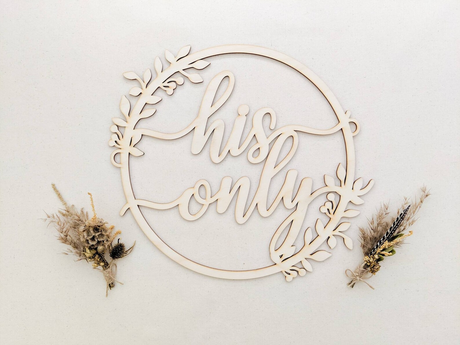 Her One His Only Chair Signs Wedding Chair Signs Wood Sign - Etsy