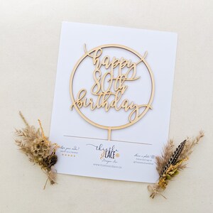 Happy 80th Birthday Cake Topper 80th Birthday Decorations | Etsy