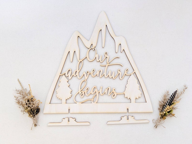 Our Adventure Begins Wedding Sign Adventure Themed Wedding - Etsy