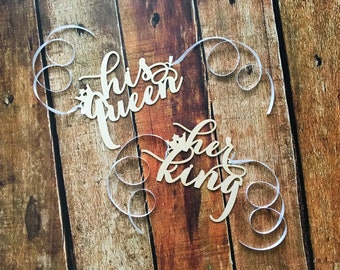 King and queen signs | Etsy