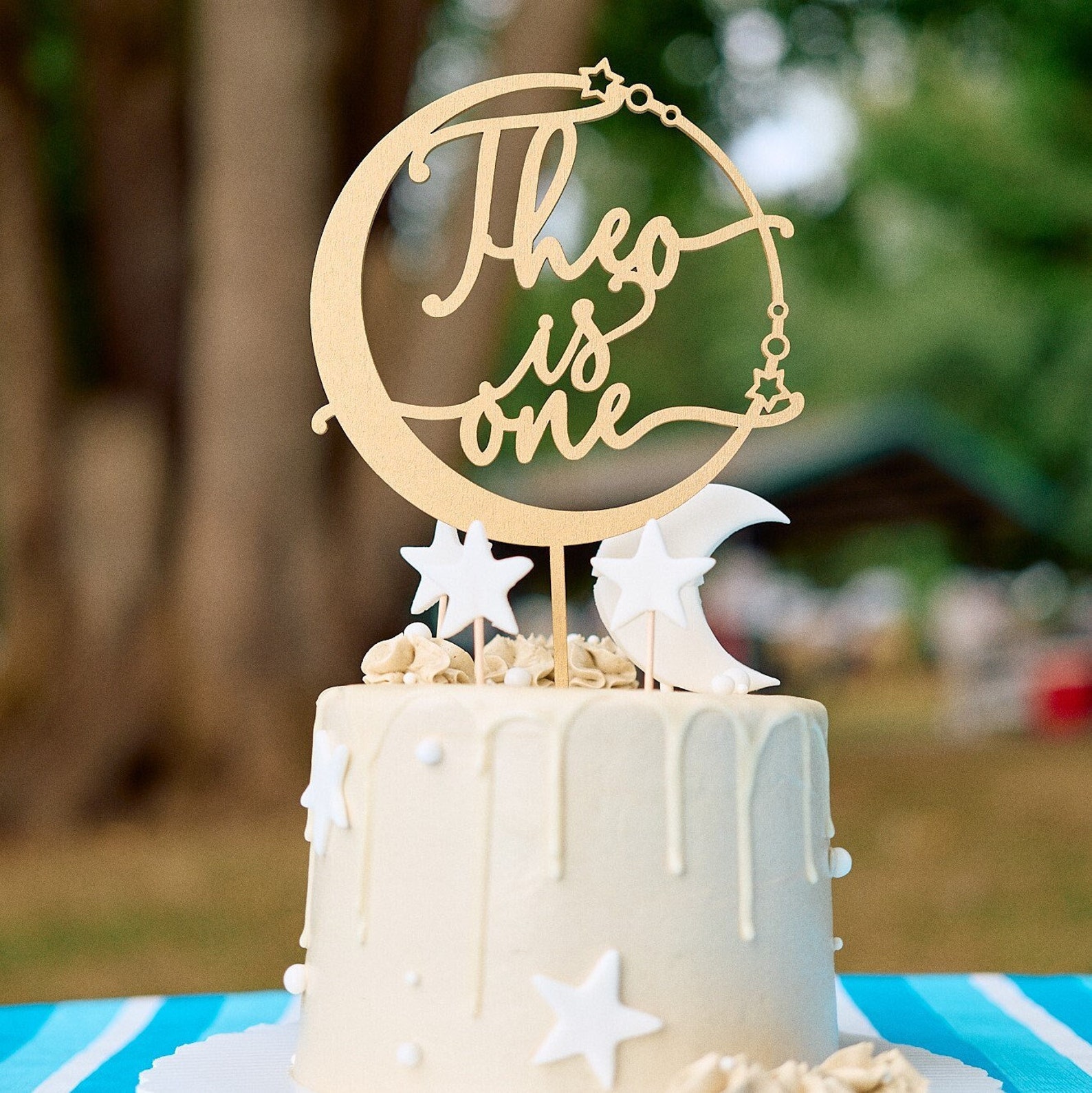 Celestial Birthday Cake Topper Custom First Birthday Cake - Etsy