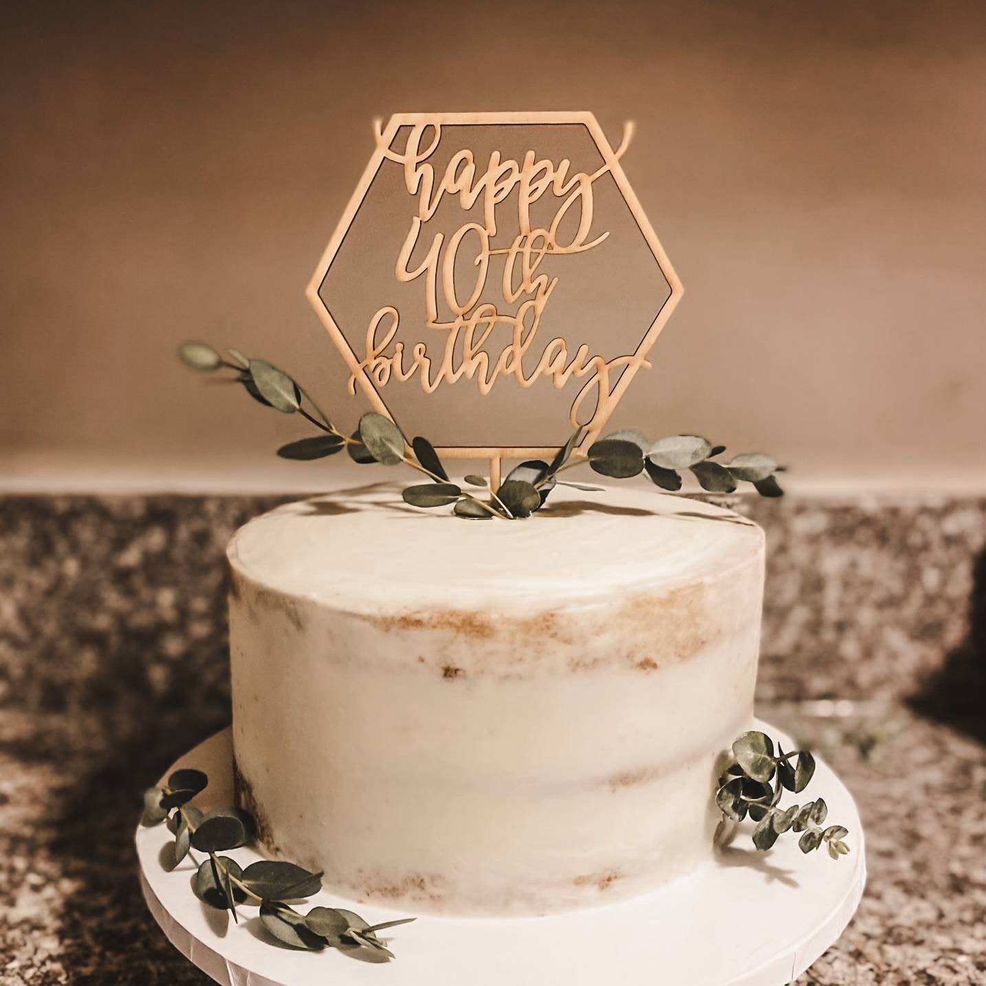 Personalized Happy Birthday Cake Topper // Happy birthday Party ...