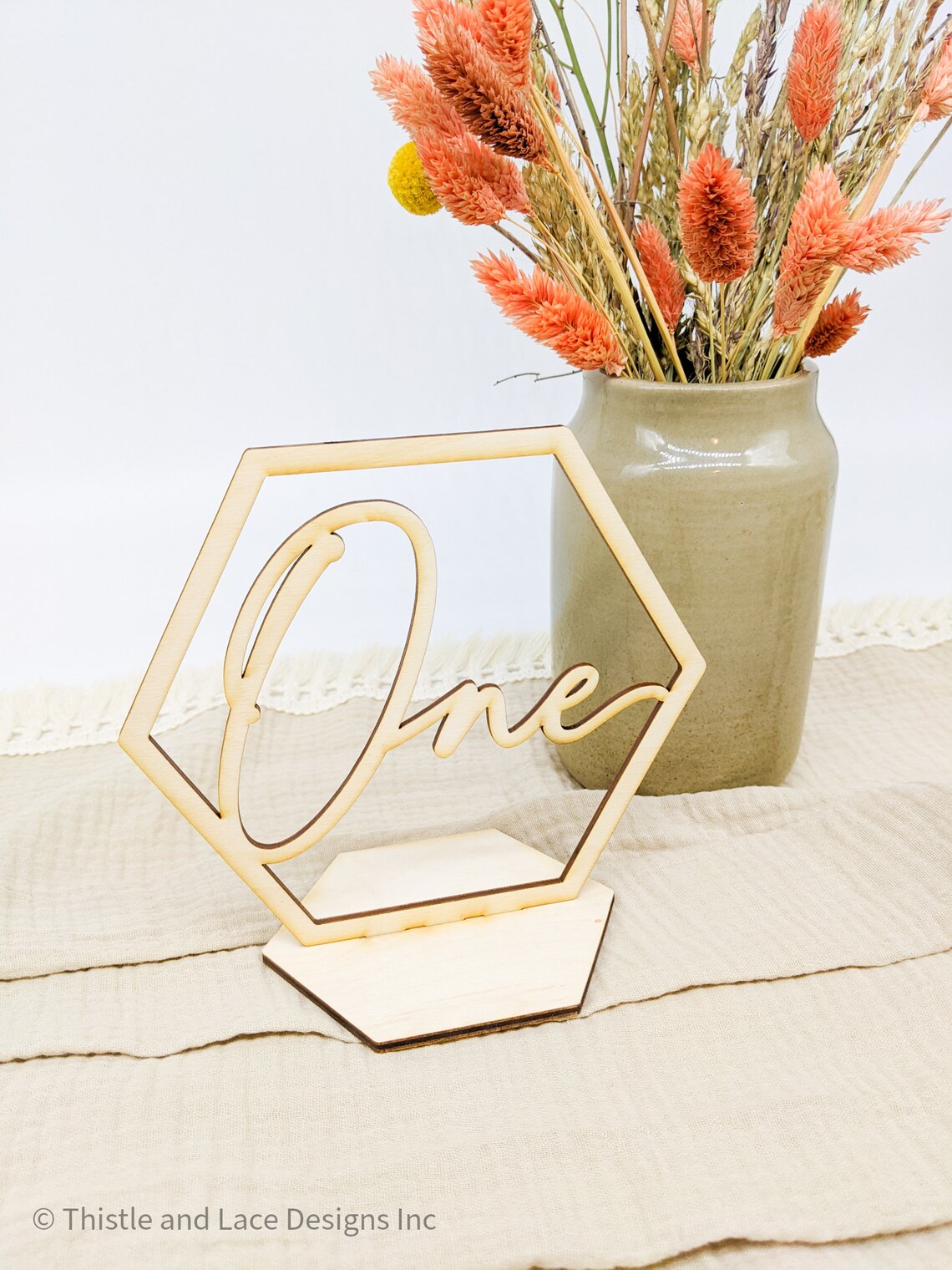 Hexagon Table Numbers Rustic Table Numbers Wedding Table - Etsy