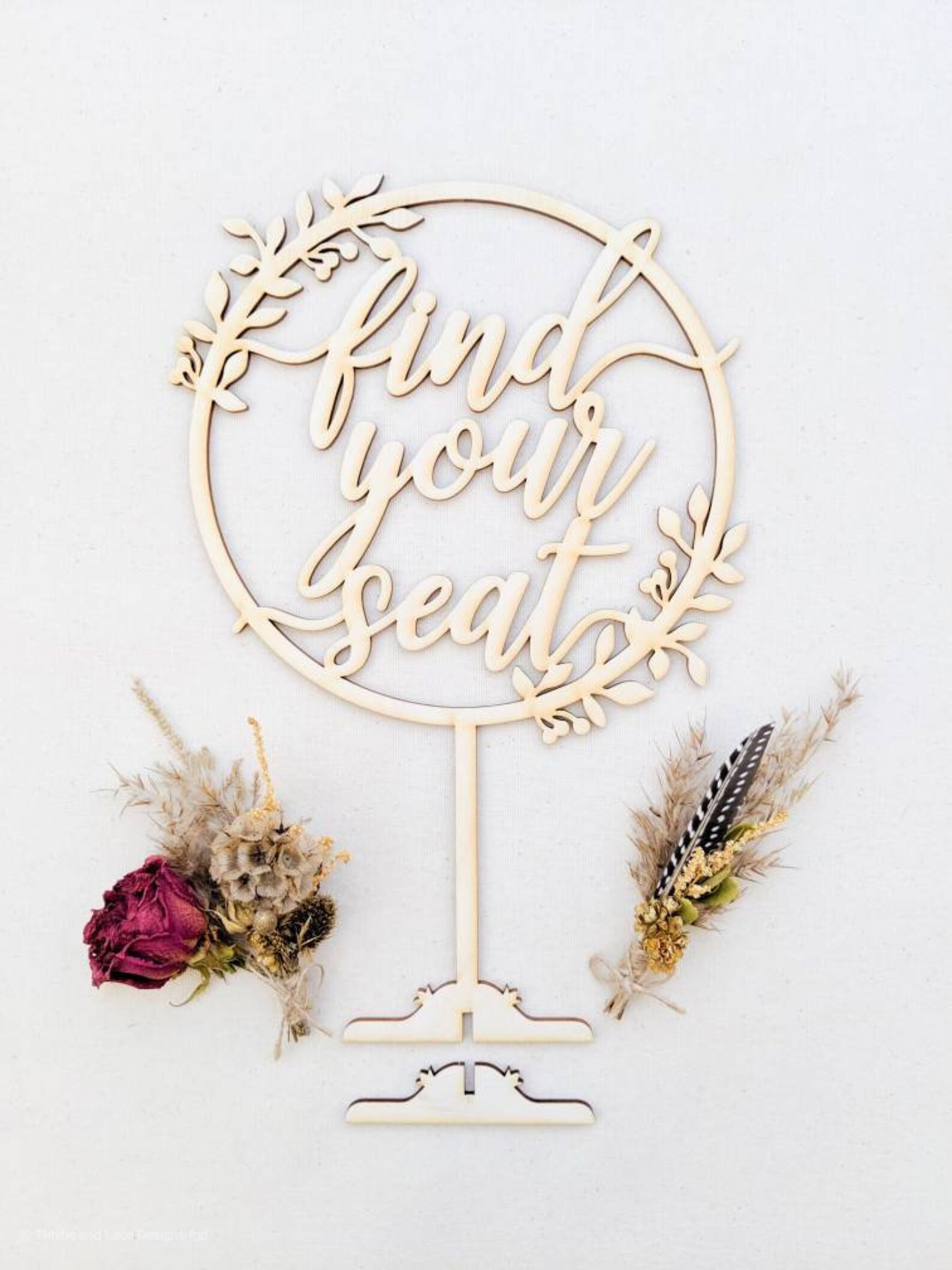 Find Your Seat Sign Rustic Table Sign Wedding Table Sign | Etsy