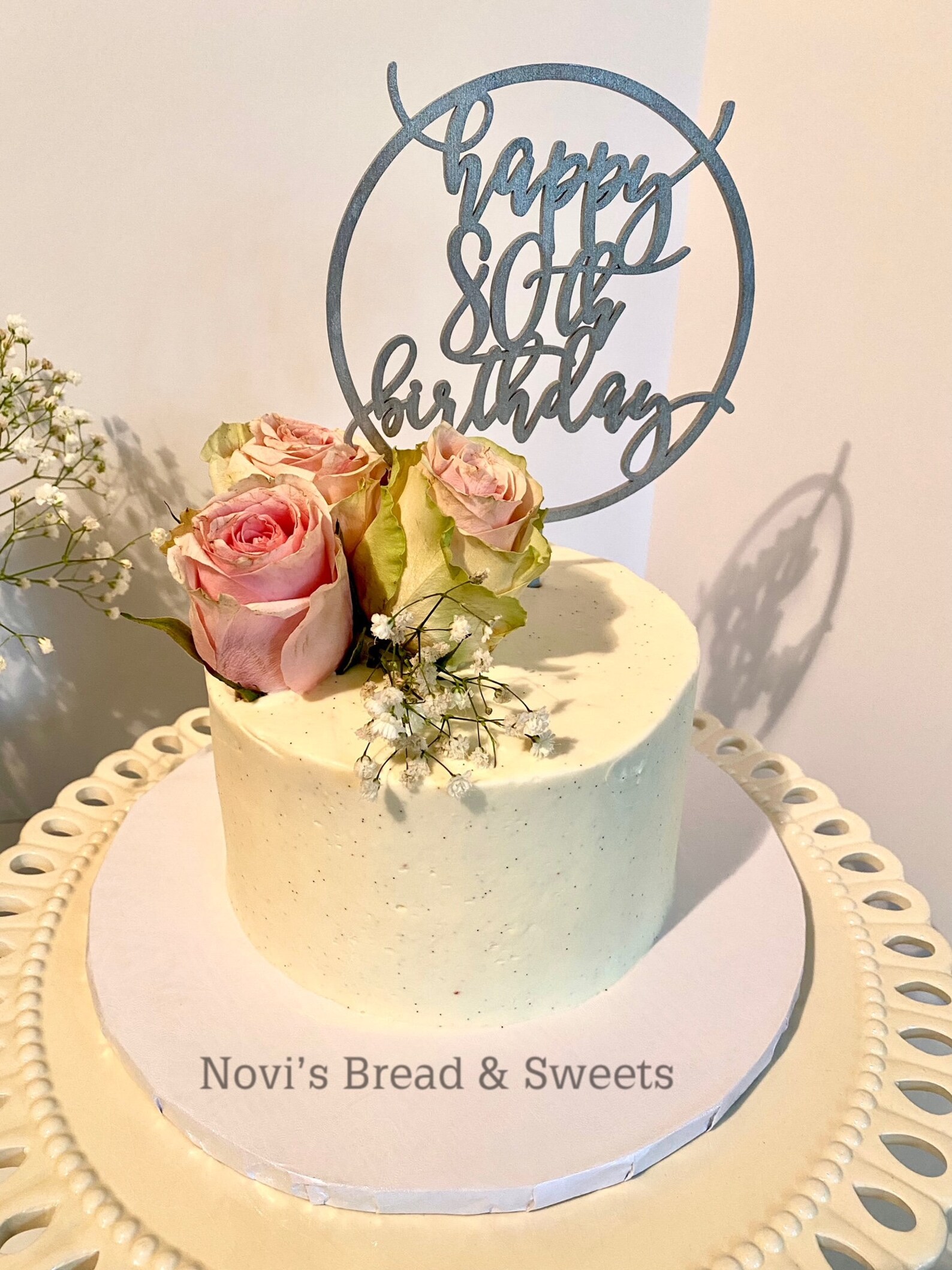 Happy 80th Birthday Cake Topper 80th Birthday Decorations - Etsy