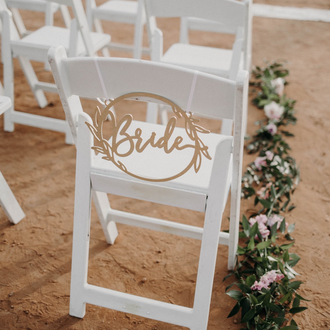 Rustic Bride and Groom Chair Sign Wedding Chair Signs Wood - Etsy