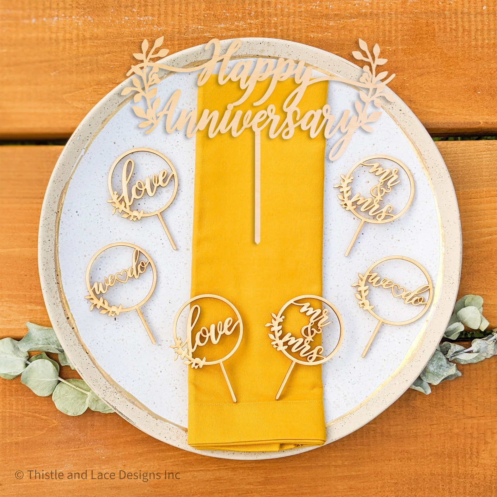 Happy Anniversary Cake Topper 50th Anniversary Cake Topper - Etsy